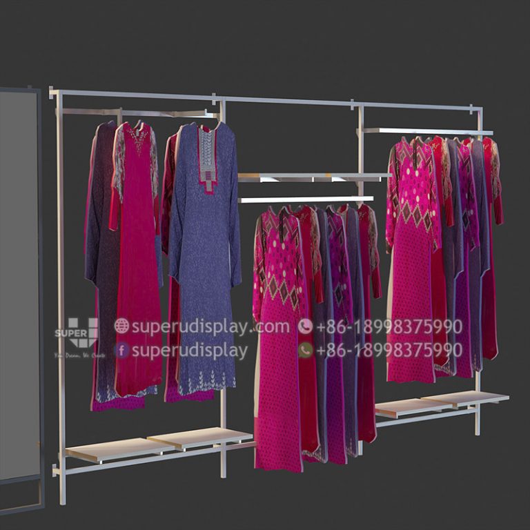 Exhibidor de Pared para Ropa de Mujer - Diseño y Fabricación de ...