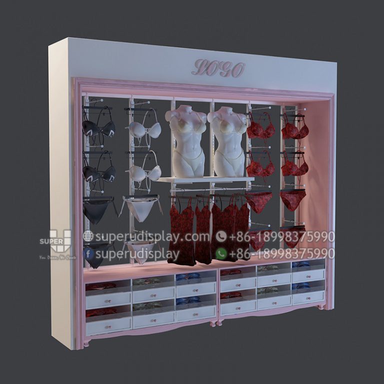 Exhibidor de Pared para Ropa Interior/Lenceria Femenina - Diseño y ...